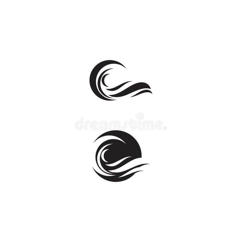 Wind Logo Template Vector Symbol Stock Vector - Illustration of windy ...