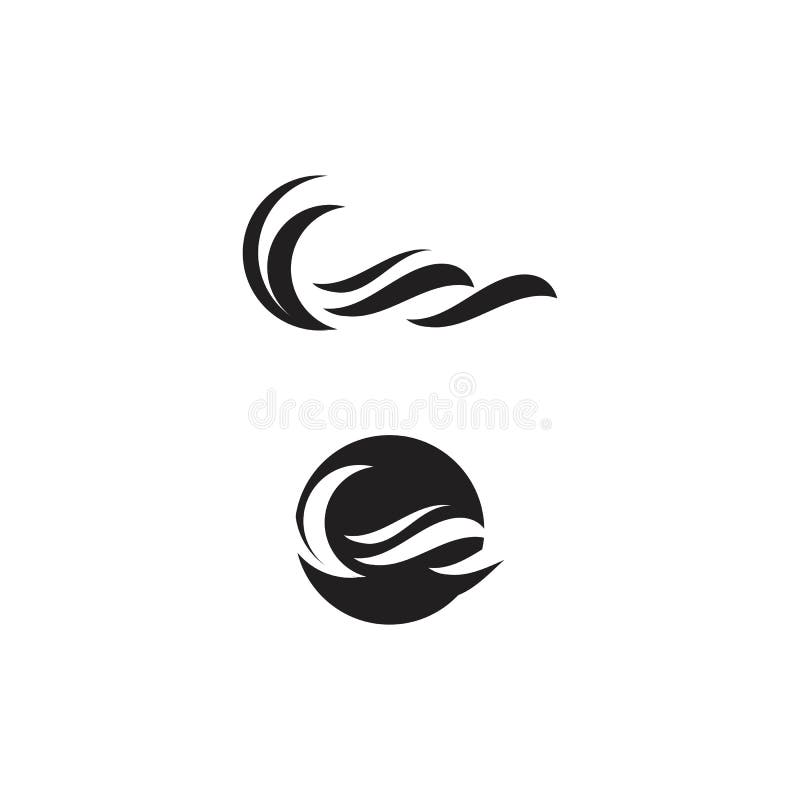 Wind Logo Template Vector Symbol Stock Vector - Illustration of windy ...