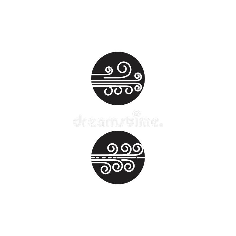 Wind Logo Template Vector Symbol Stock Illustration - Illustration of ...