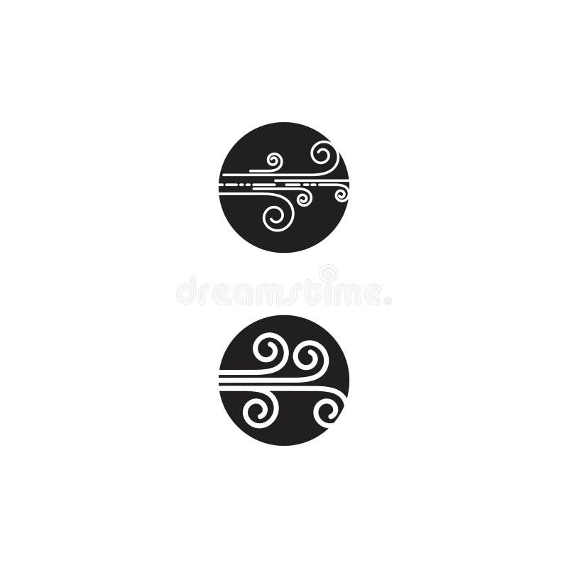 Wind Logo Template Vector Symbol Stock Vector - Illustration of windy ...