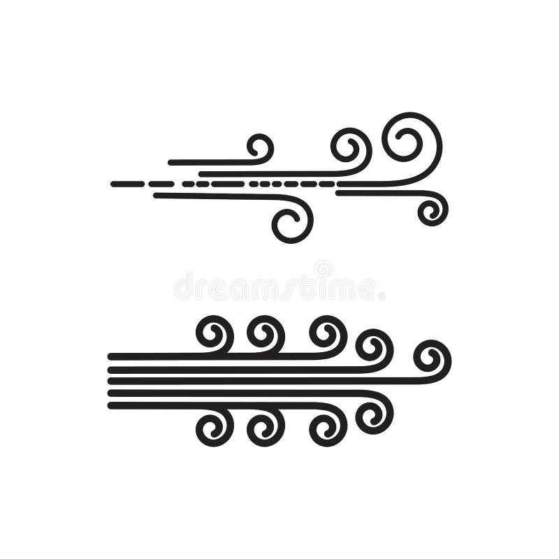 Wind Logo Template Vector Symbol Stock Vector - Illustration of symbol ...