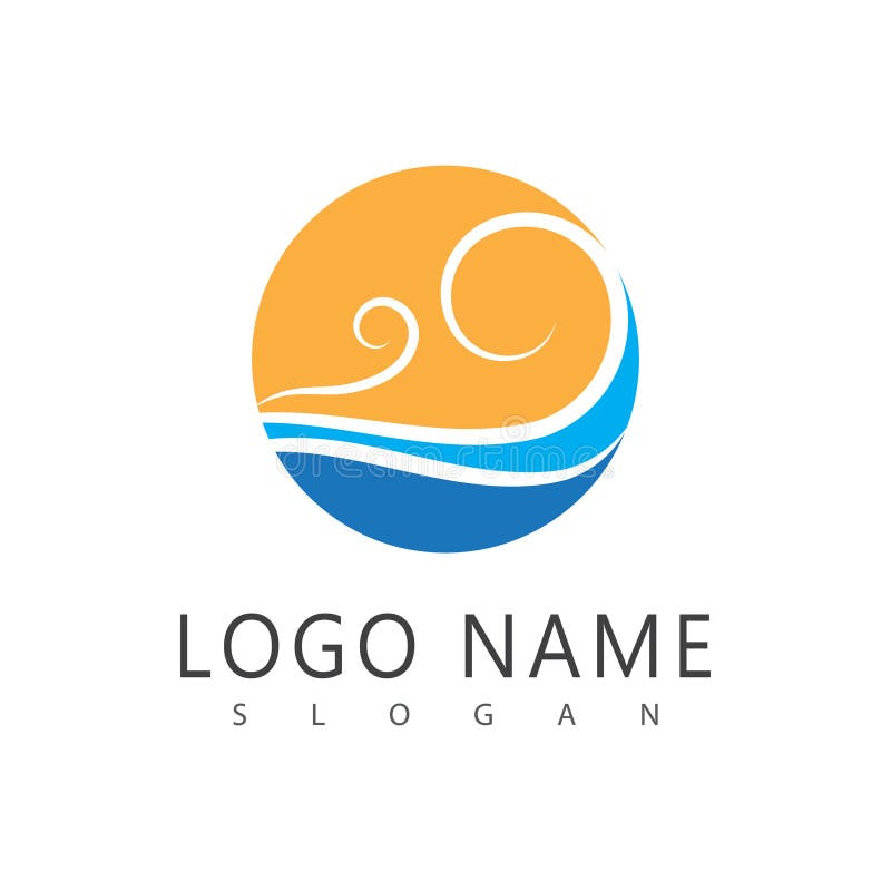 Wind Logo Vector Symbol Design Stock Vector - Illustration of symbol ...