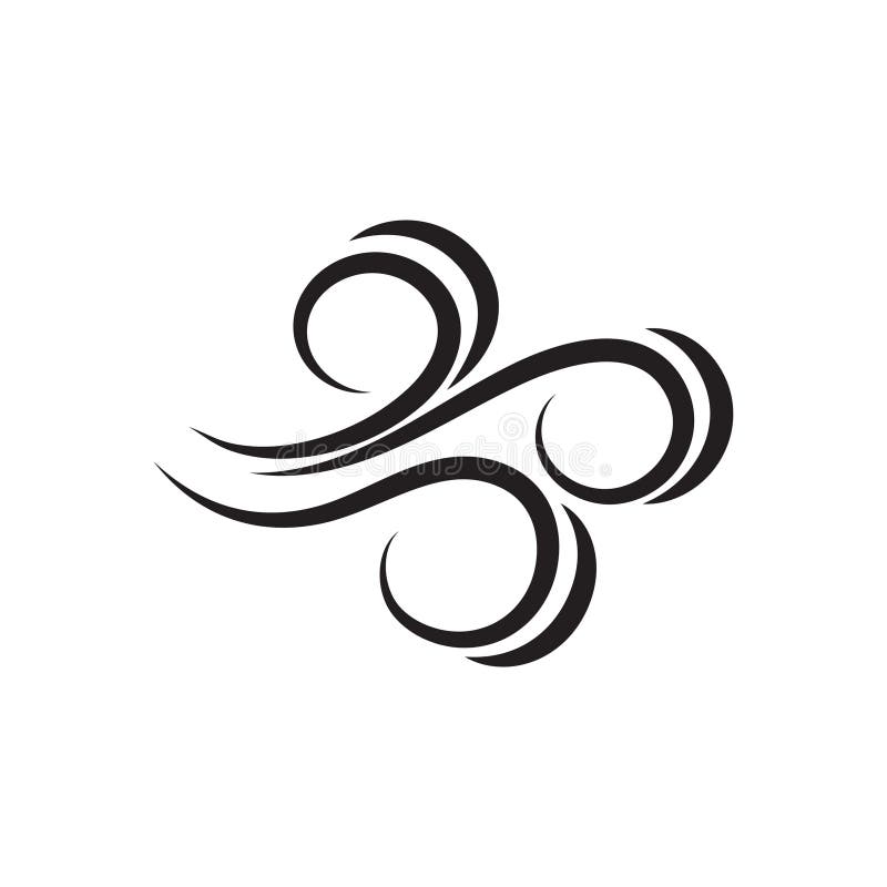Wind Logo Vector Symbol Design Stock Vector - Illustration of graphic ...