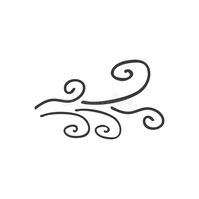 Wind Logo Vector Template Illustration Stock Illustration ...
