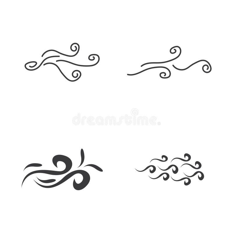 Wind Logo Vector Template Illustration Stock Illustration ...