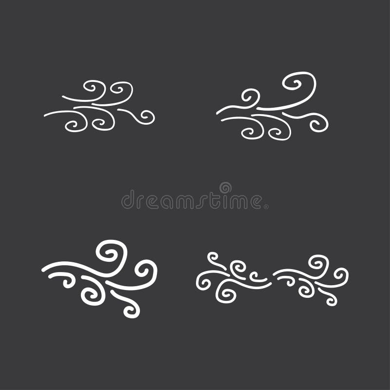 Wind Logo Vector Template Illustration Stock Illustration ...
