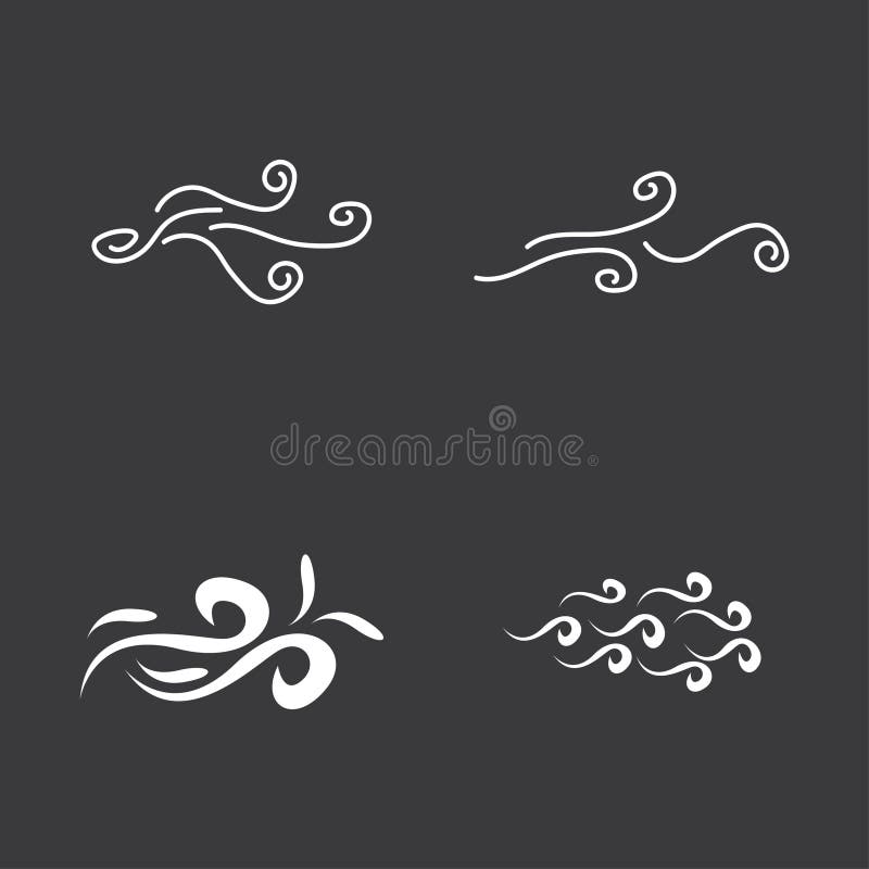 Wind Logo Vector Template Illustration Stock Illustration ...