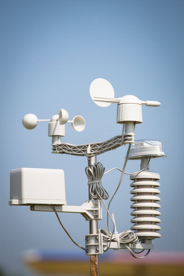 Wind meter stock photo. Image of blue, forecast, meter - 32355698
