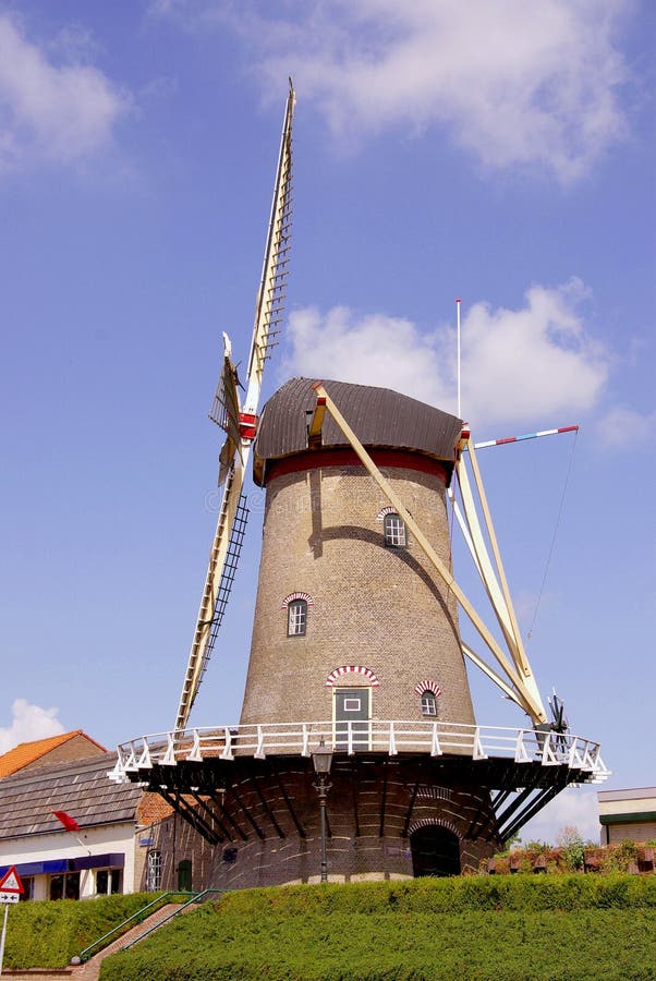 A wind mill stock image. Image of building, protector - 15599915