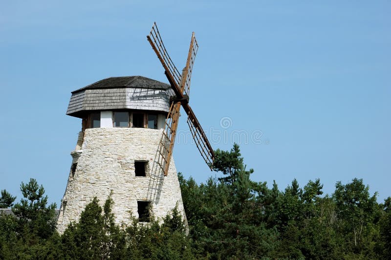 Wind mill stock image. Image of history, scenic, pine - 16874071