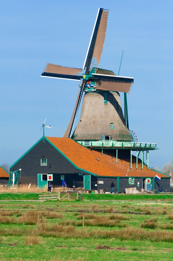 Wind mill stock photo. Image of station, wind, water - 35361432