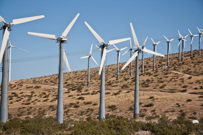 Wind mill farm stock image. Image of cloud, mountains - 14564431