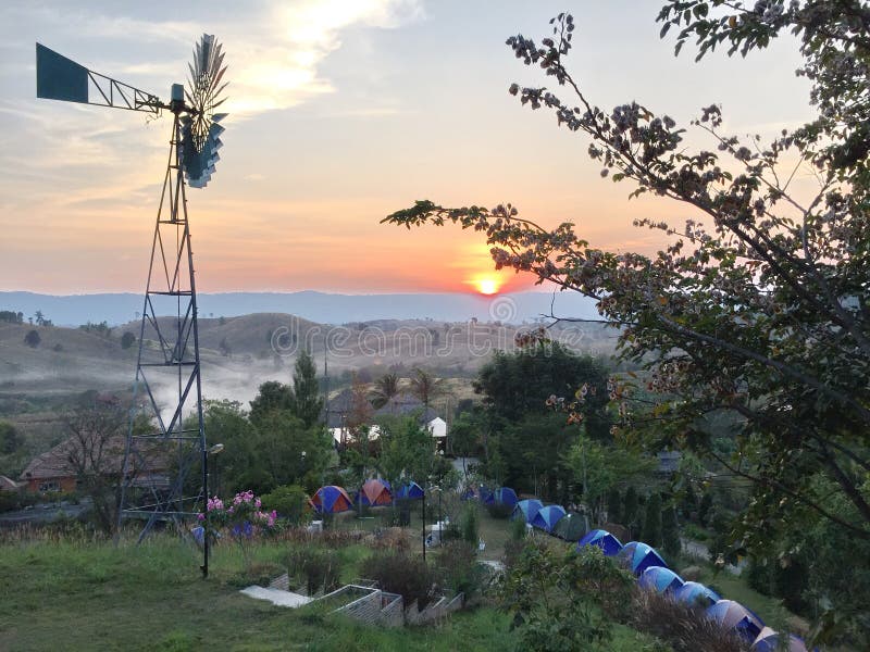 Wind Up Camping Travel Lantern Light Stock Photo - Image of torch ...