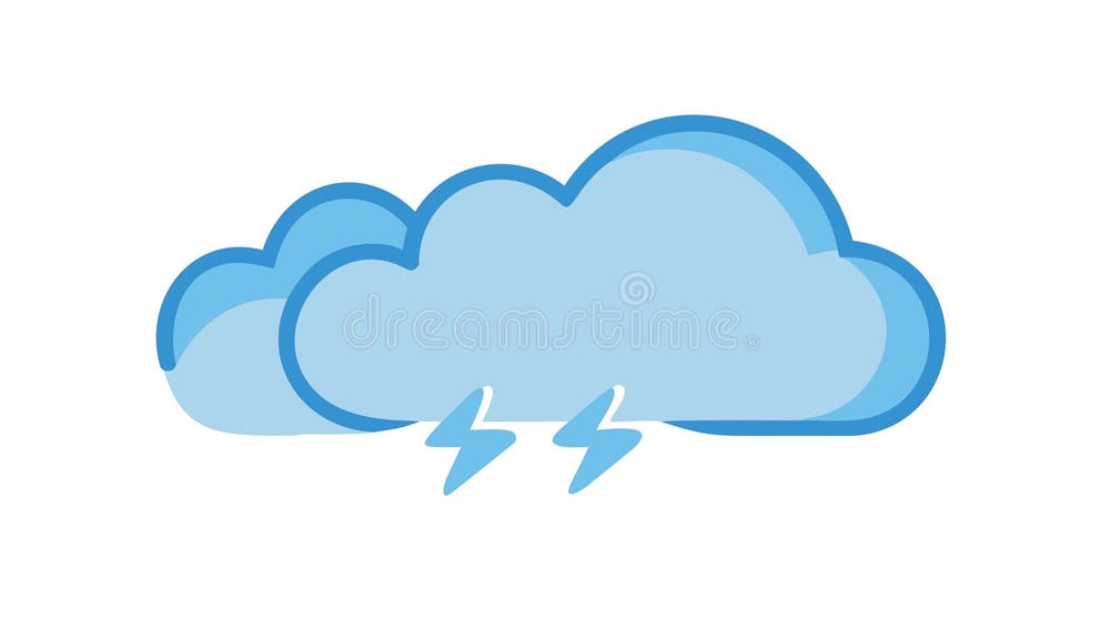 Wind Movement between Clouds Vector Icon, Vector Design Generative AI ...