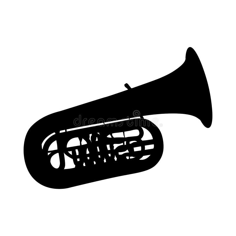 Marching Tuba Clipart Black