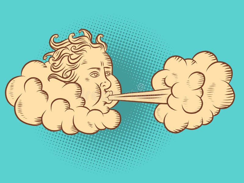Cloud Blowing Wind Map