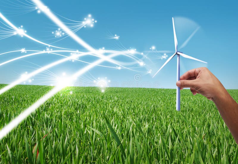 Wind park stock photo. Image of ecological, turbines - 18601952