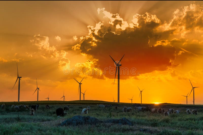 Wind Park - a Renewable Energy Source Stock Image - Image of farm ...