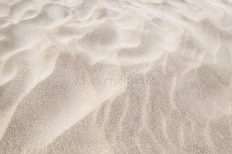 Wind Patterns on the Sand of the Beach, Texture of a Dune with Waves ...