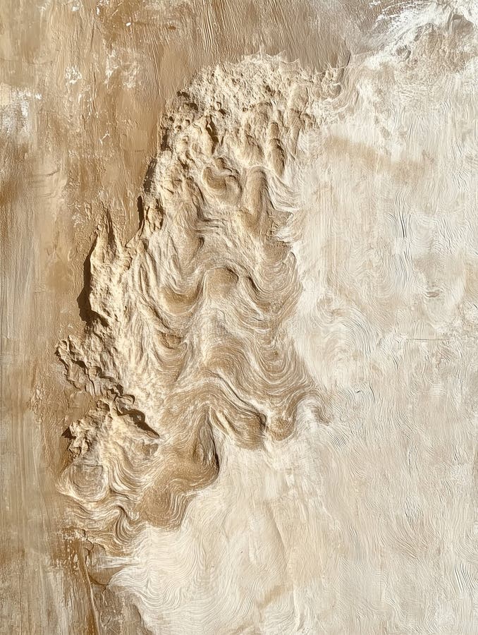 Wind Patterns Shape Intricate Sand Formations in a Desert Landscape ...
