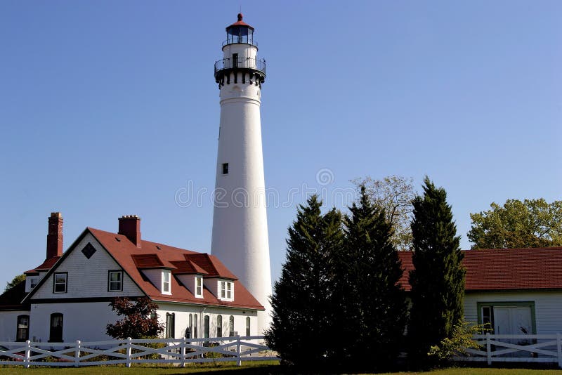 Wind Point Lighthouse 602954 Stock Photo - Image of wisconsin, circle ...