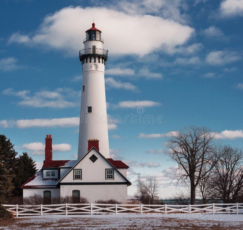 Wind Point Lighthouse stock image. Image of house, glow - 67614969 Wind Point Lighthouse stock image. Image of house, glow - 67614969