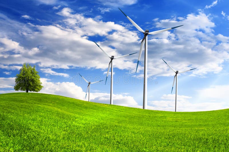 Wind power stock image. Image of farming, light, generate - 15364333