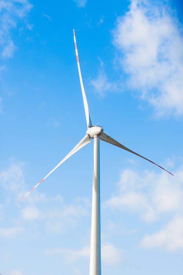 Wind Power - Electricity Production Stock Image - Image of turbine ...