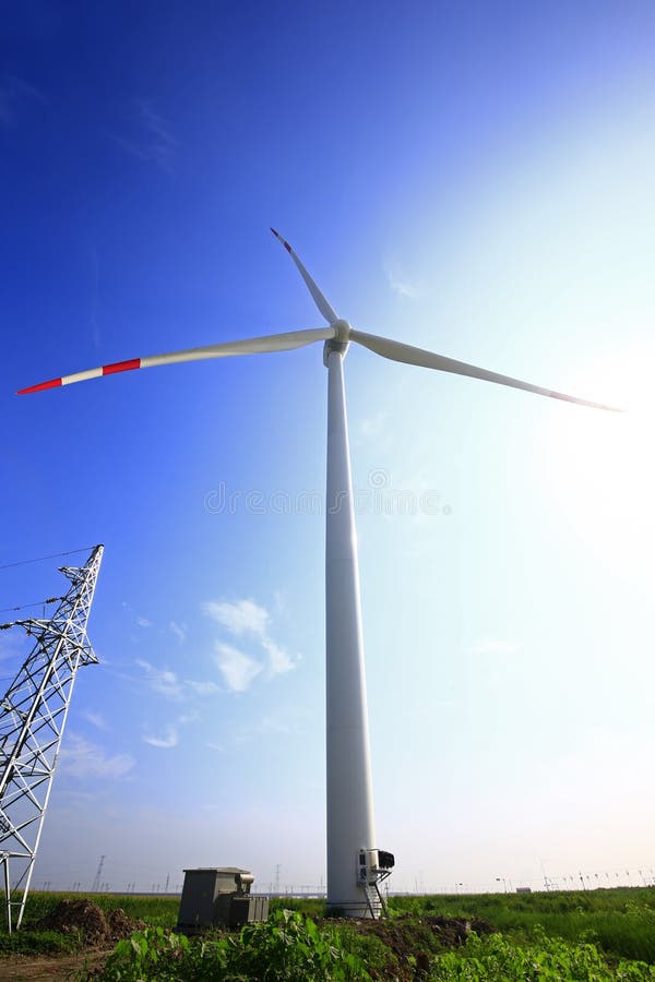 Wind power equipment stock image. Image of conservation - 238985915