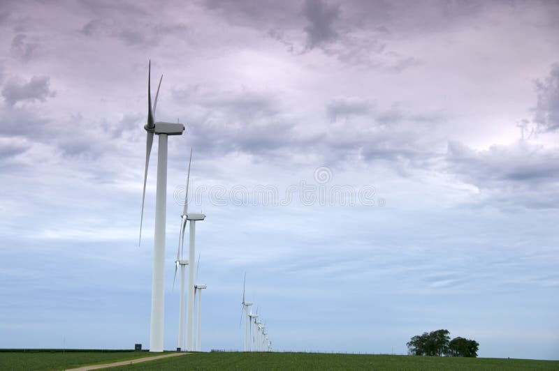 Wind Power Farm stock photo. Image of rotors, industry - 25441044