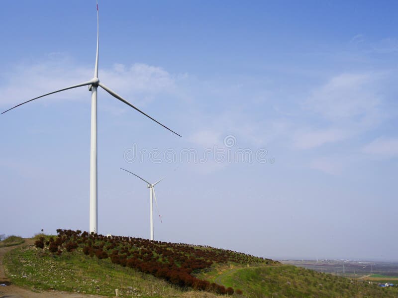 Wind power generation stock photo. Image of power, wind - 90642116