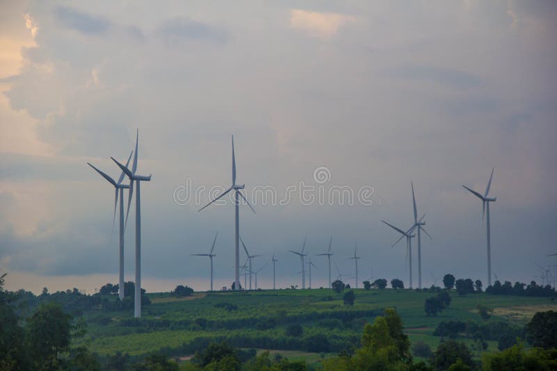 Wind power generation stock image. Image of climate, power - 98438453