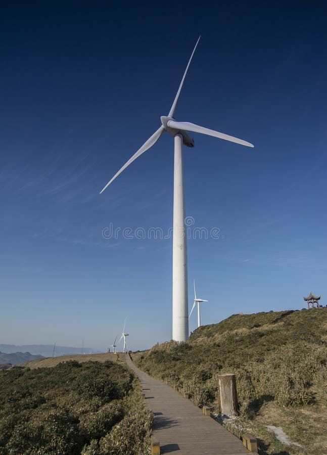 Wind power generation stock photo. Image of methods - 141375234