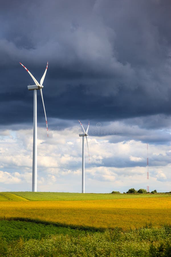 Wind power generators stock photo. Image of renewable - 25777042