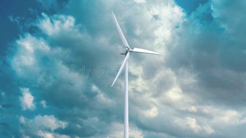 Wind Power Plants in Endless Looped Eco Footage Stock Footage - Video ...