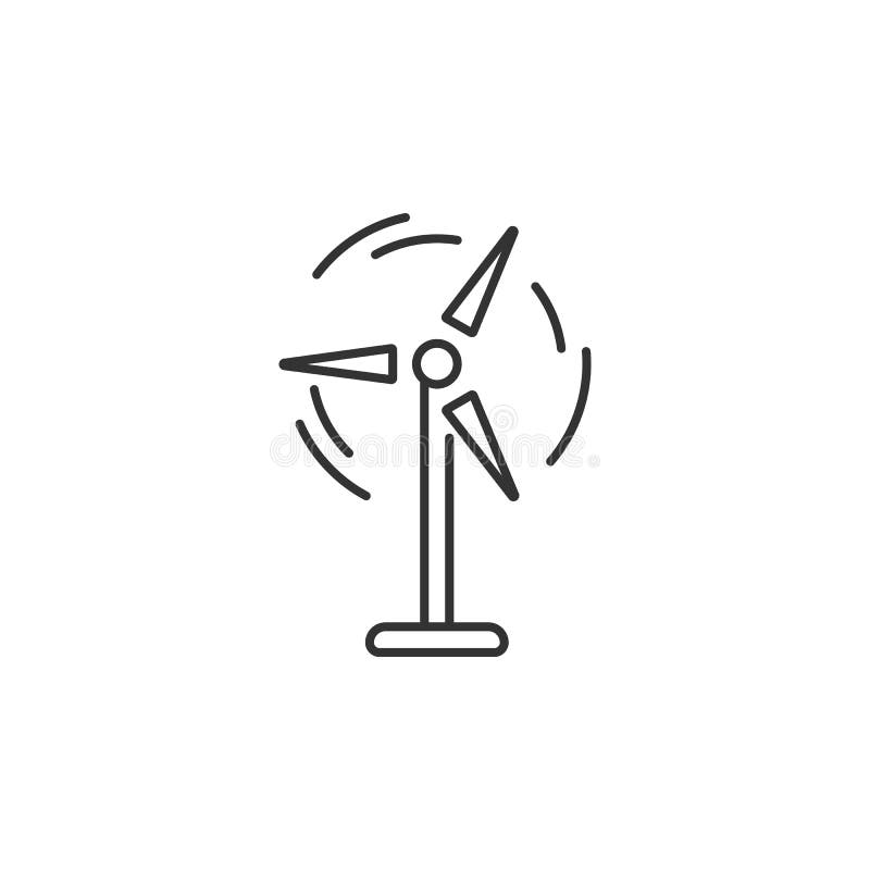 Wind Power Icon. Simple Element Illustration. Wind Power Symbol Design ...