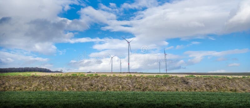 Wind power landscape stock image. Image of tower, electricity - 84001869