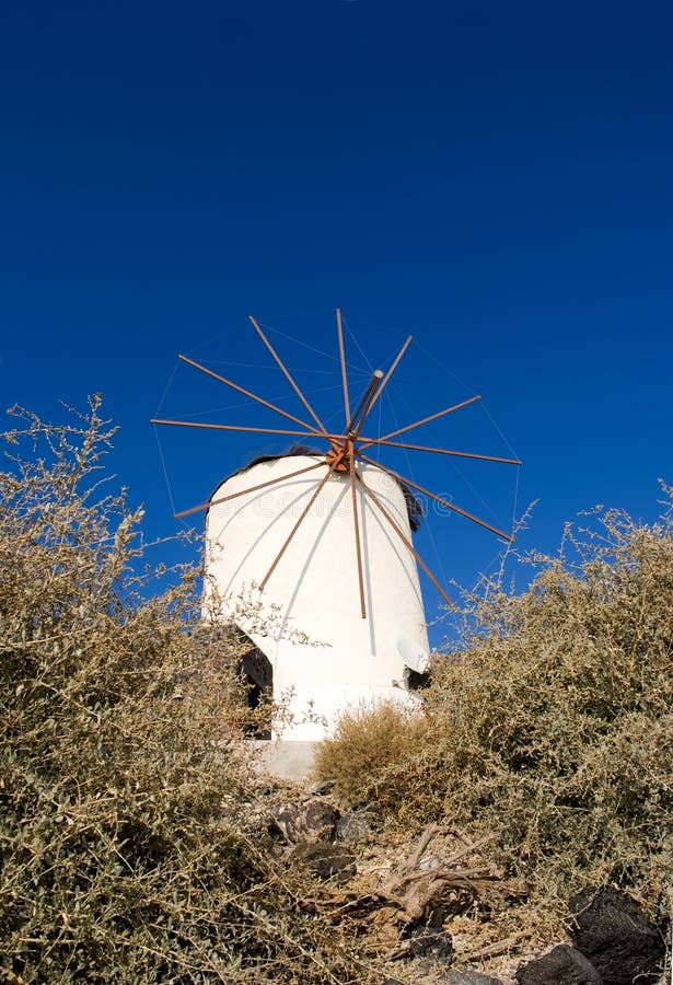 Wind power mill stock photo. Image of mill, europe, santorini - 10913494