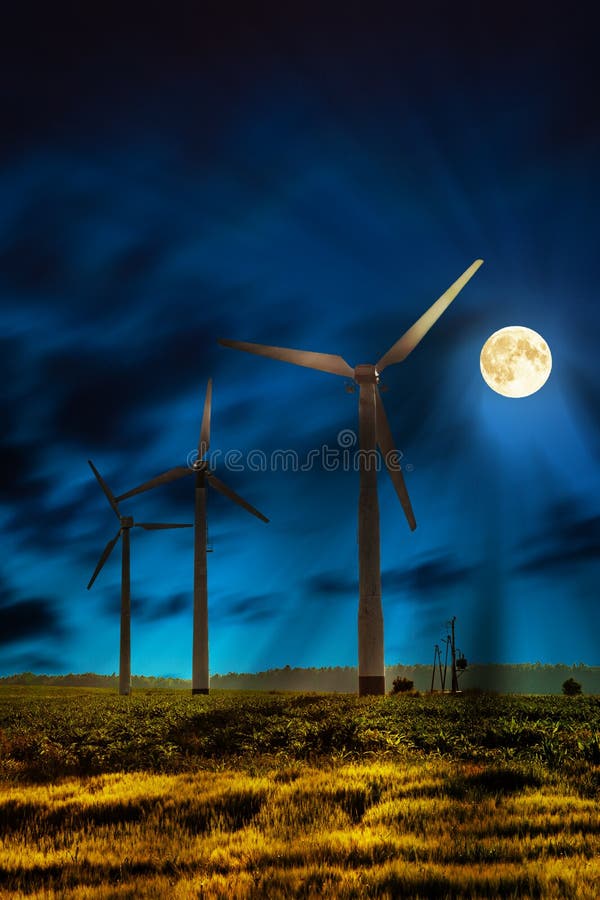Wind power stock photo. Image of renew, environment, natural - 14153402