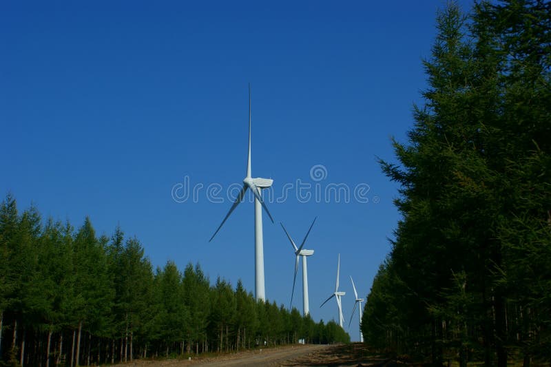 Wind Power Station stock photo. Image of blue, energy - 17474796