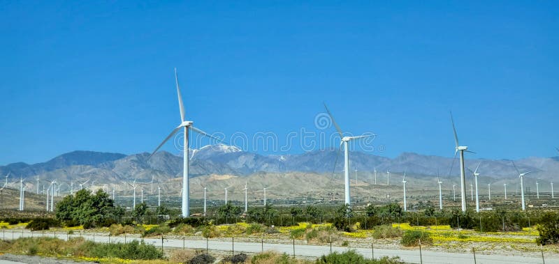 Wind Power Plant California Stock Photo - Image of california ...