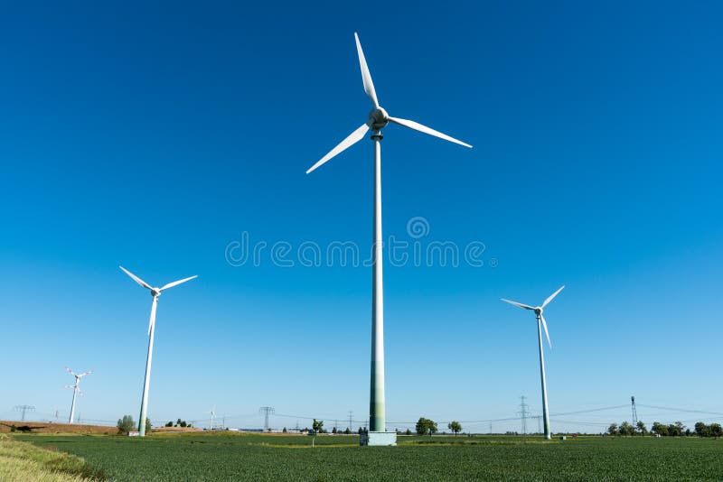 Wind Power Plant in Germany Stock Image - Image of clean, revolution ...