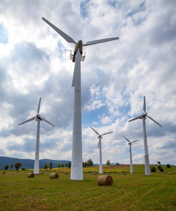 Wind power plant editorial stock photo. Image of power - 84826138