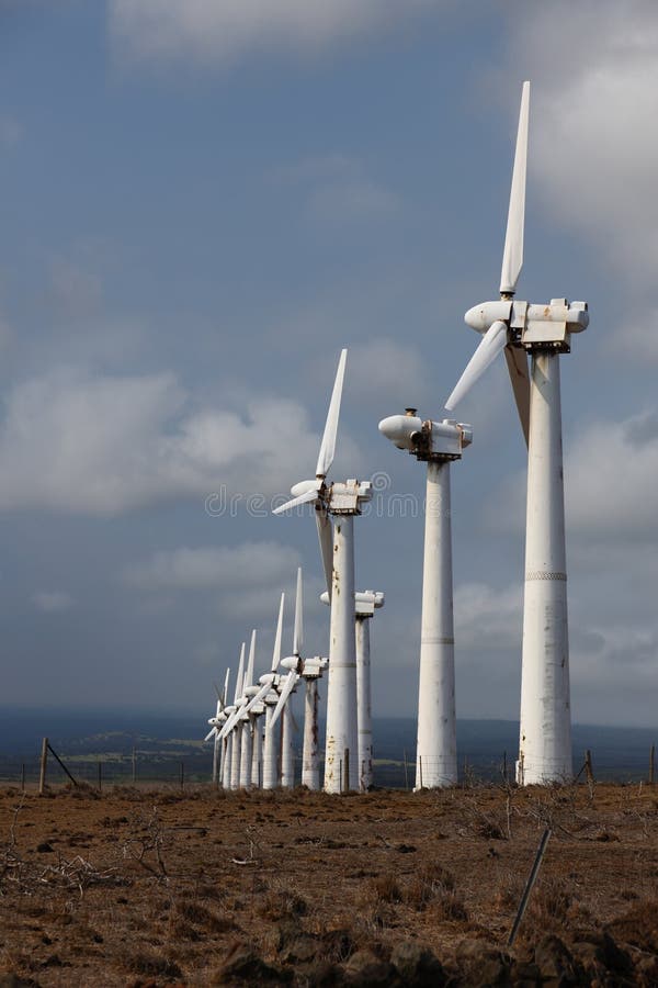 Wind power station stock image. Image of ruined, landscape - 17479777