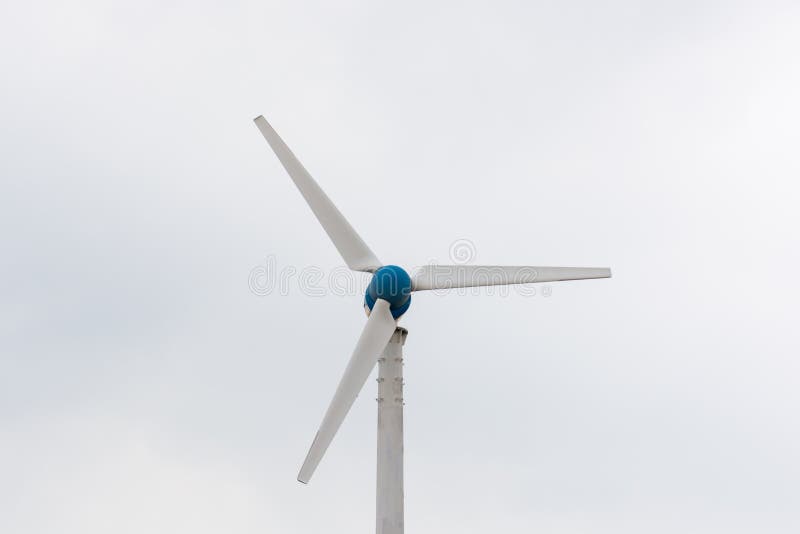 Wind Power Station Against and Light Sunset Stock Image - Image of blue ...
