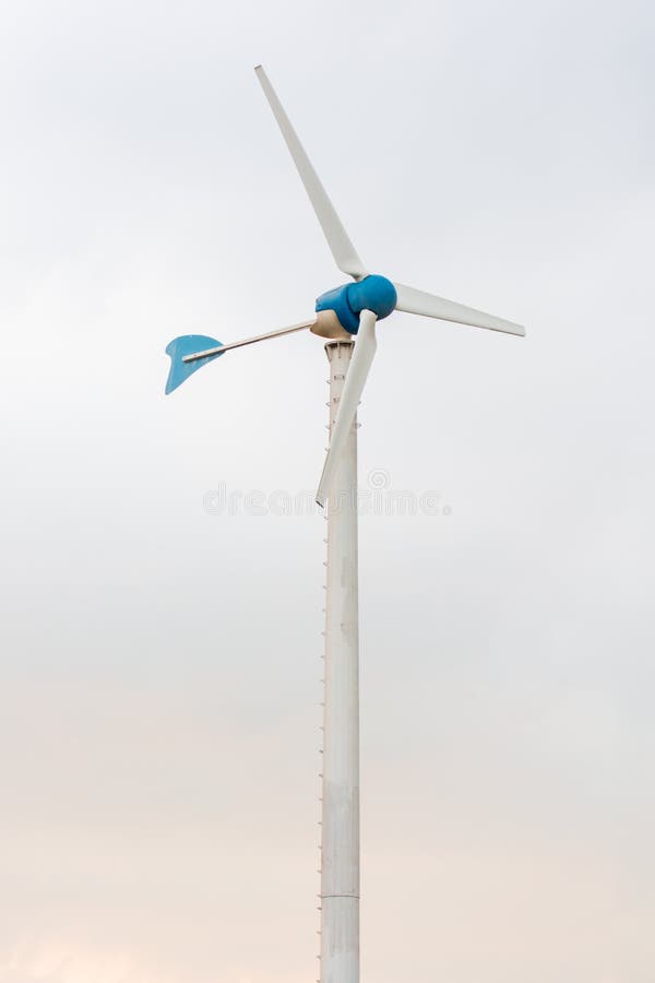 Wind Power Station Against and Light Sunset Stock Image - Image of ...