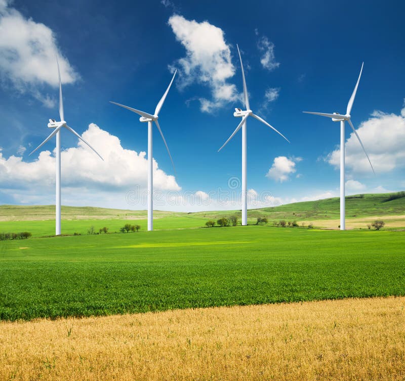 Wind power station stock photo. Image of nature, generation - 83409654