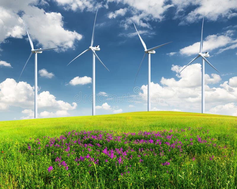 Wind power station stock image. Image of cloud, environmentalism - 83878407