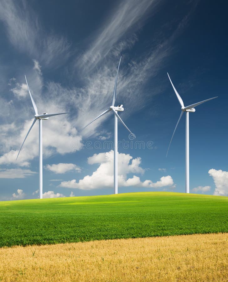 Wind power station stock image. Image of generation, environmentalism ...