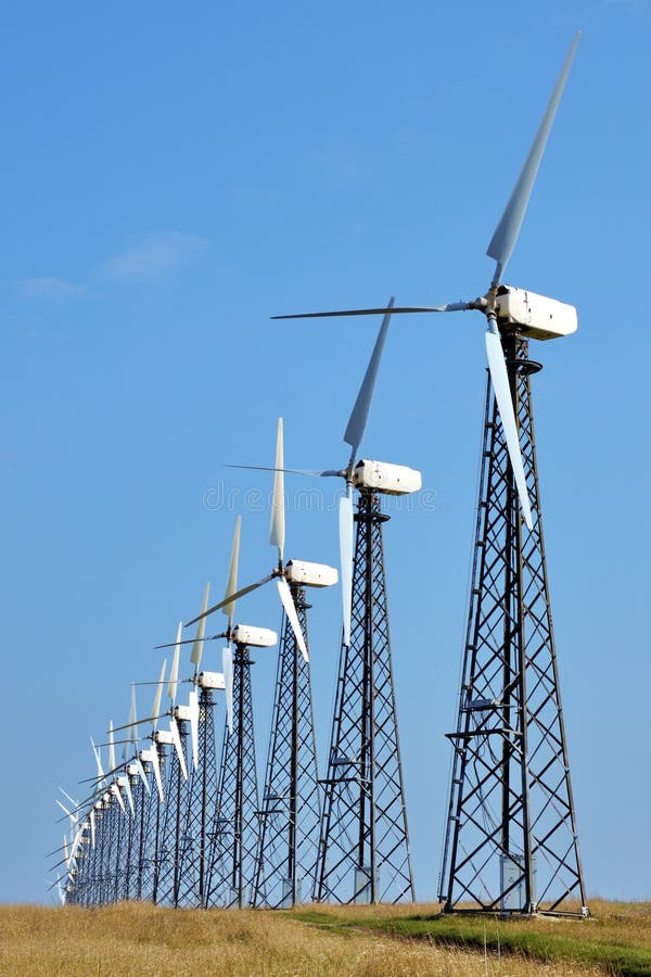 Wind-powered generator stock photo. Image of equipment - 9196238